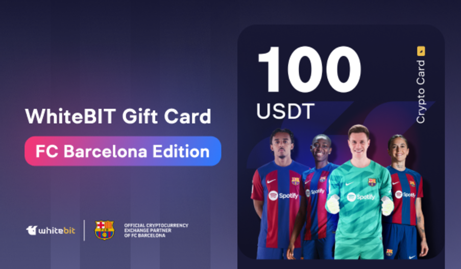 Compra WhiteBIT Gift Card | FC Barcelona Edition 100 USDT - WhiteBIT ...