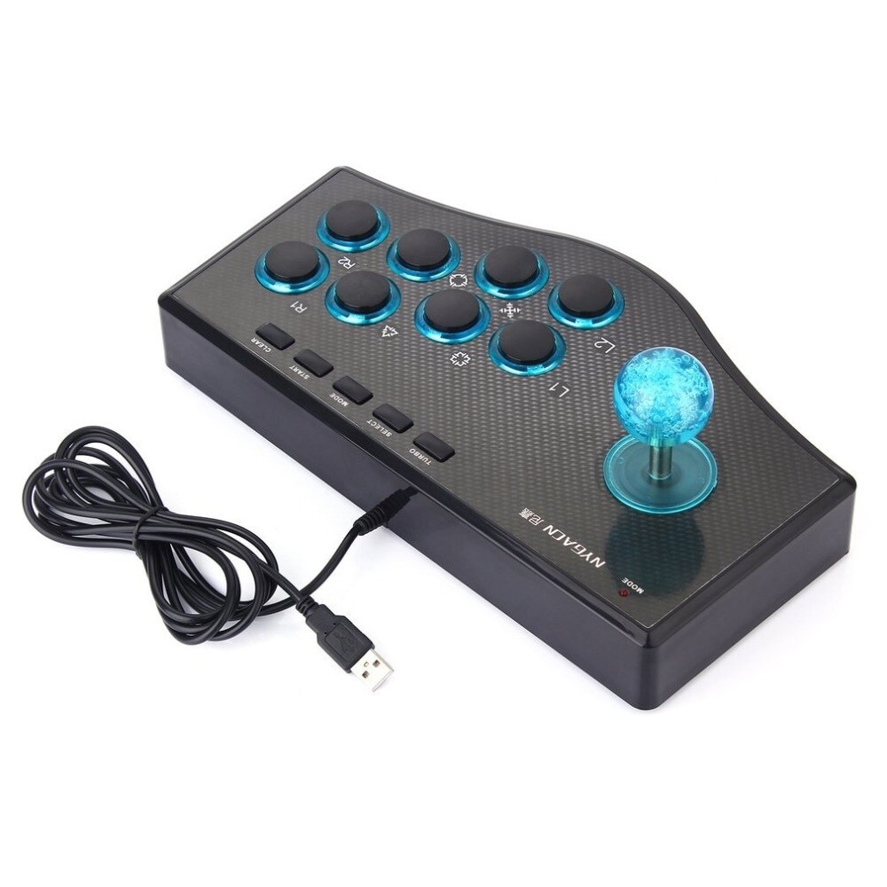 3 in 1 Arcade Fight Joystick Stick for Computer PC and PS3 USB Wired ...